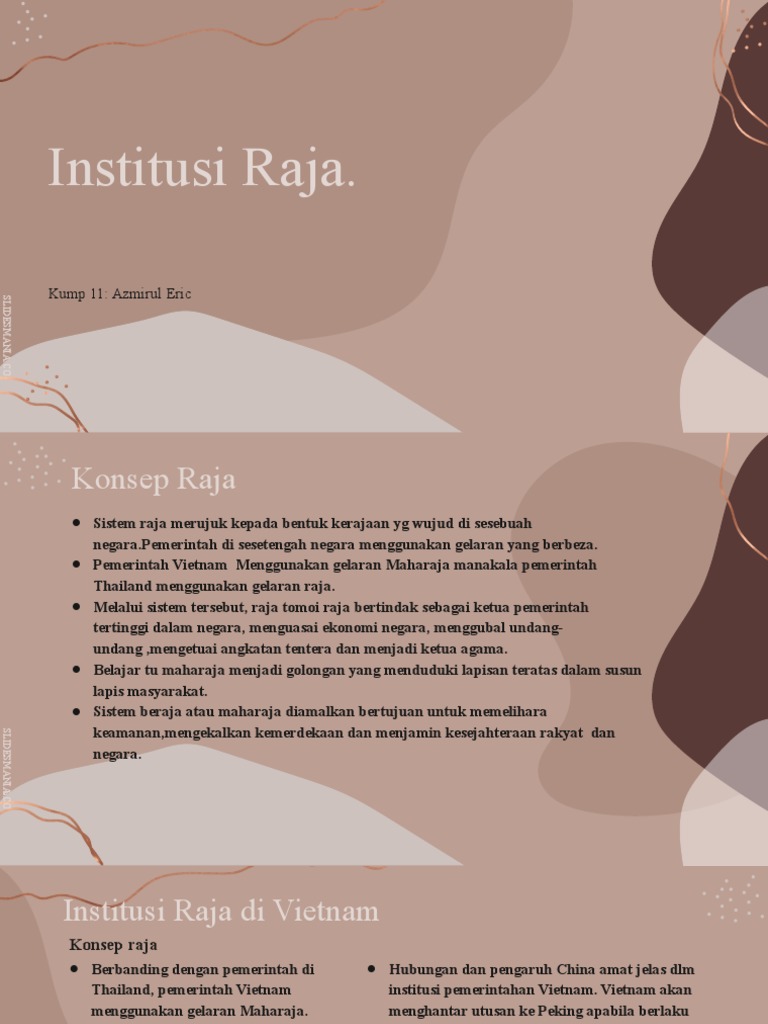 Kump 11 Institusi Raja | PDF