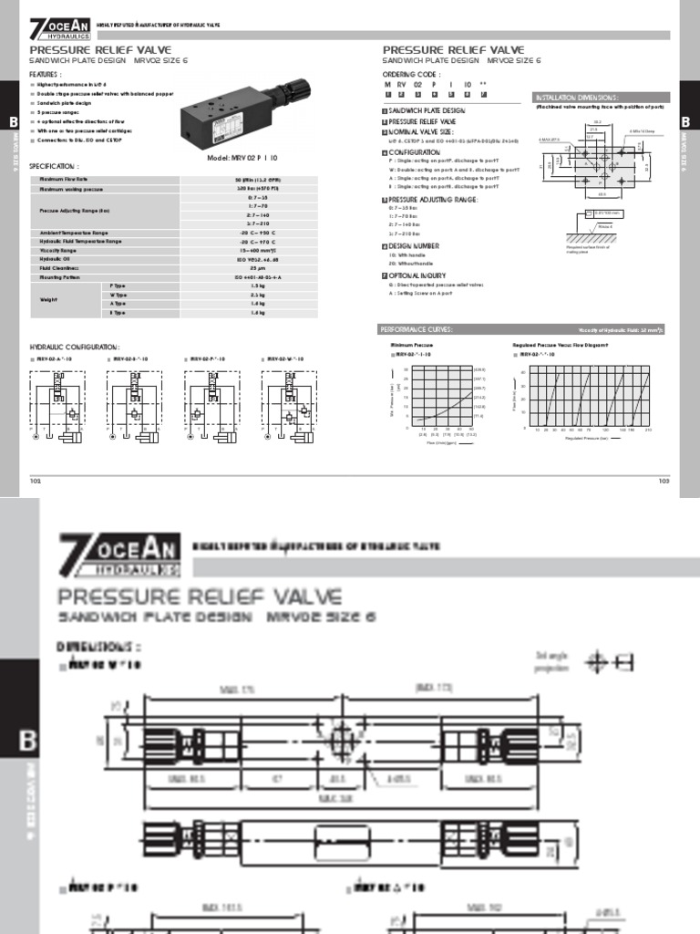 MRV-02 Valve Installation Guide | PDF | Valve | Pressure