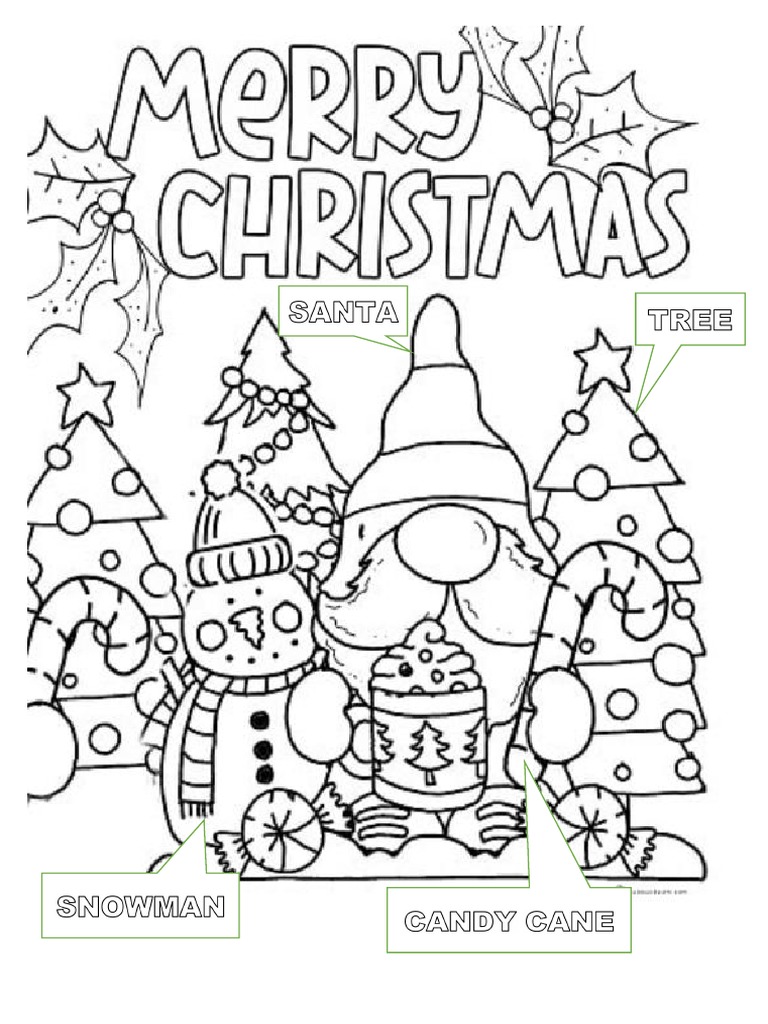 Merry Christmas worksheet pregatitoare | PDF