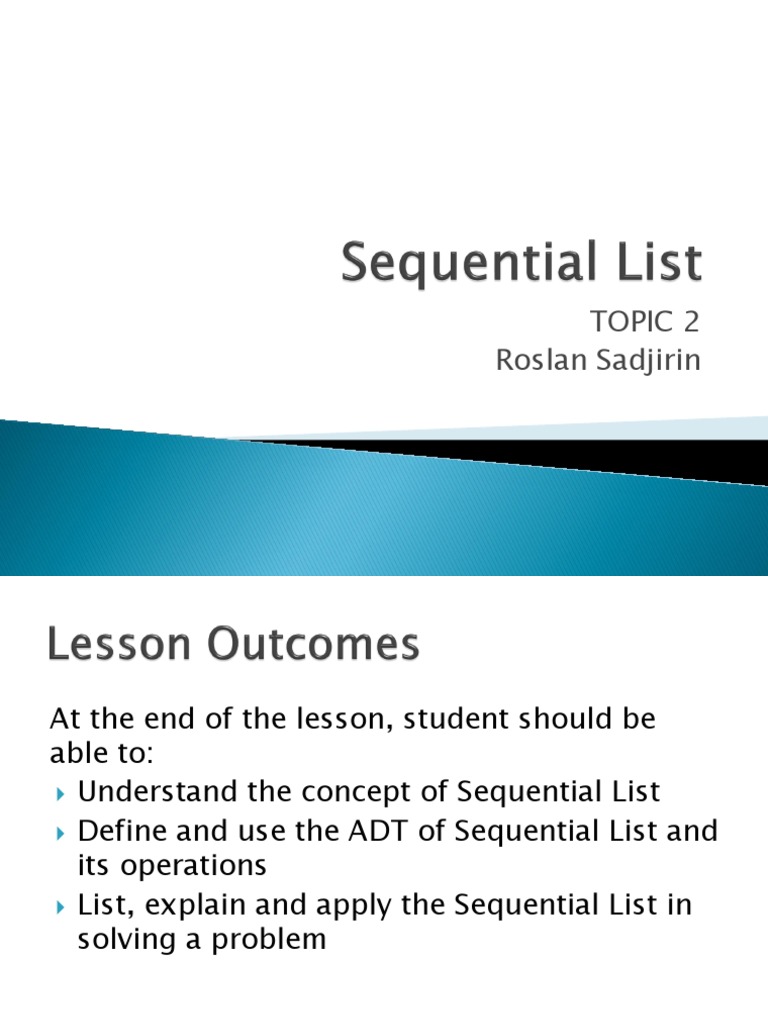 2 SequentialList | PDF | Array Data Structure | Software Development