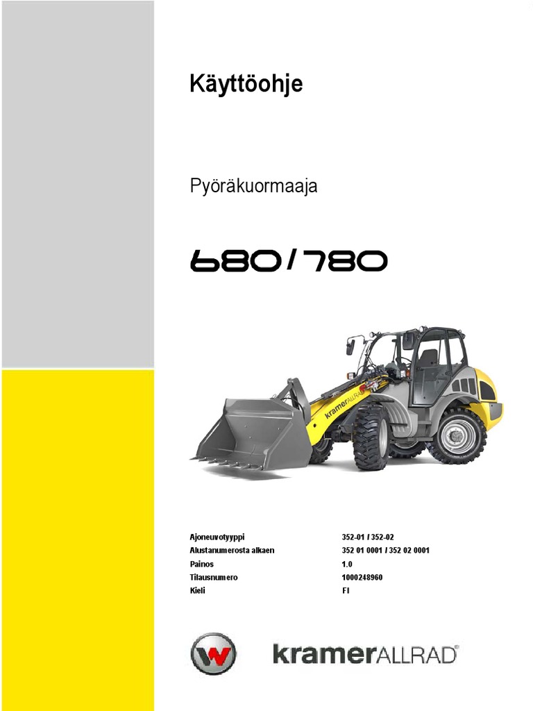 Käyttöohje Kramer 680 | PDF