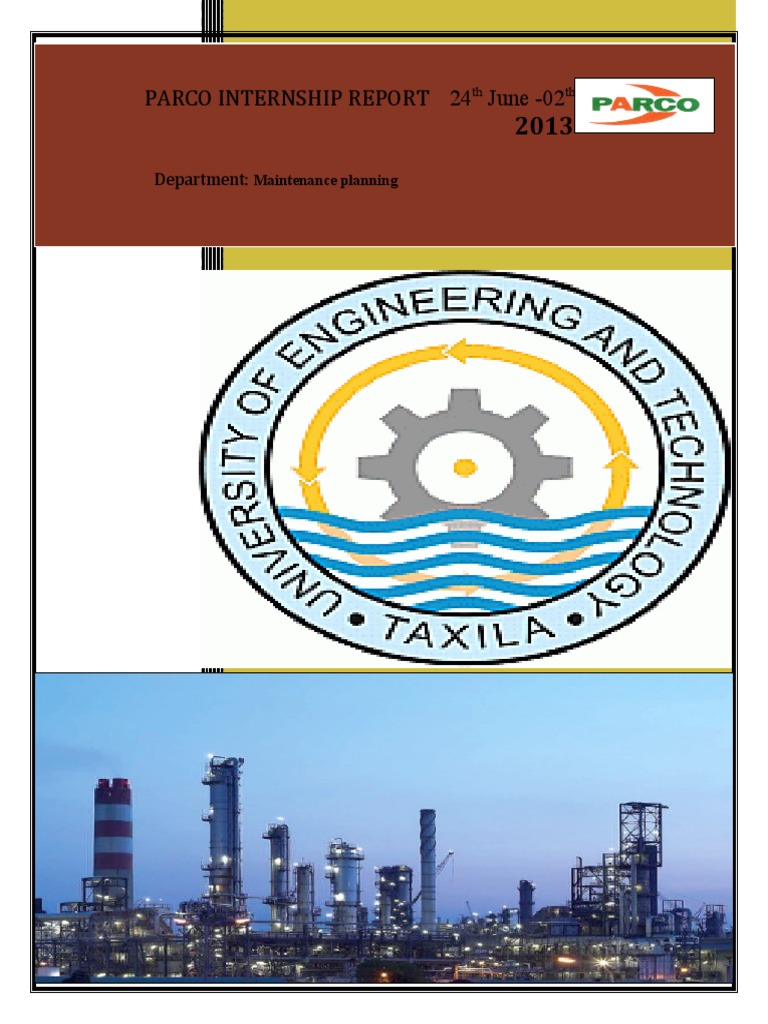 PARCO Internship Report Overview | PDF | Enterprise Resource Planning | Scheduling (Computing)