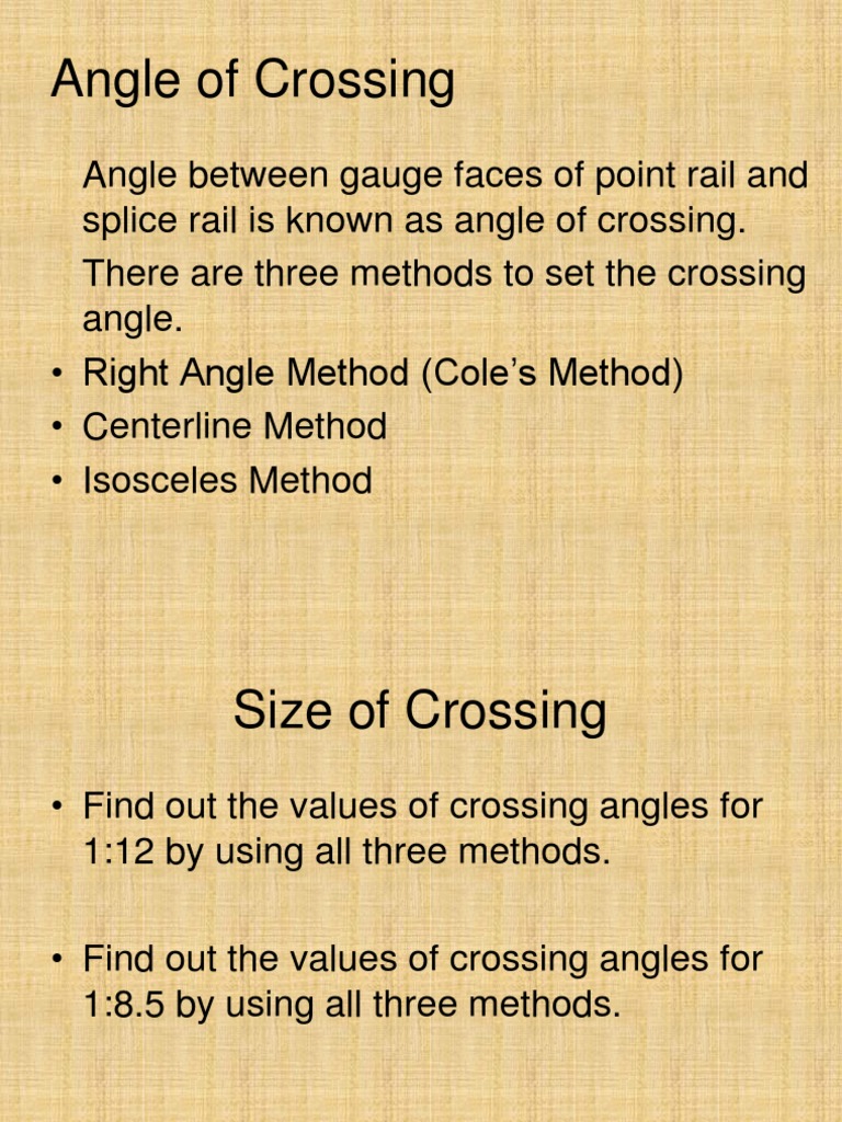 Railway Crossing Angle Analysis | PDF | Train Station | Train