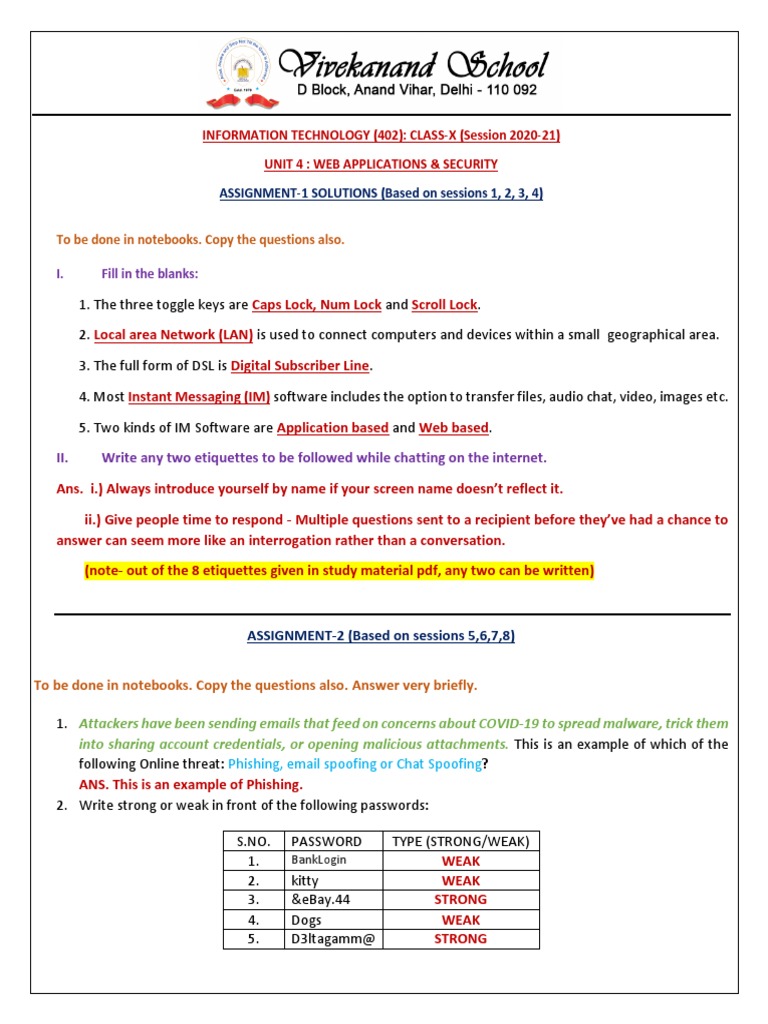 Unit 4 Assignment 1 Solutions | PDF