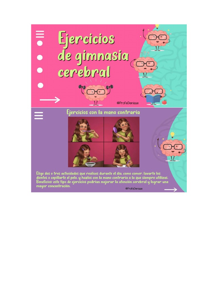 Ejercicios De Gimnasia Cerebral Para Niños Pdf