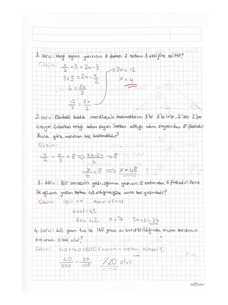 Matematik Performans Ödevi | PDF