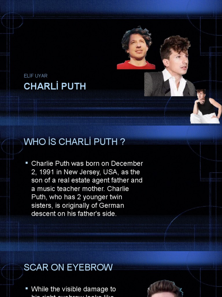 Charli Puth: Elif Uyar | PDF | Recorded Music | Pop Music