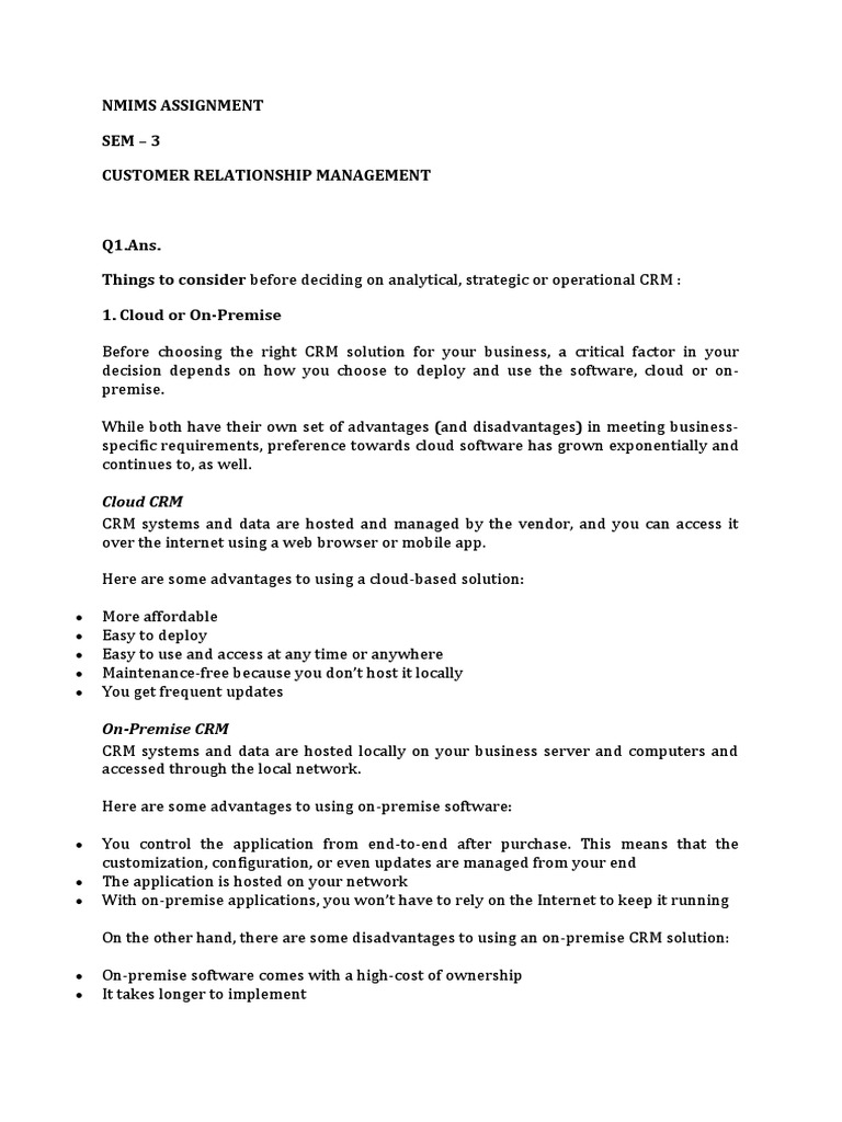 CRM Demo | PDF | Customer Relationship Management | Cloud Computing