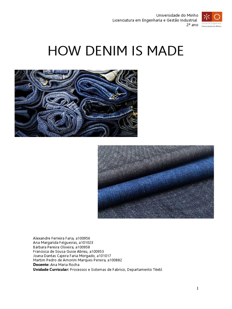 How Denim Is Made | PDF | Tecelagem | Têxteis