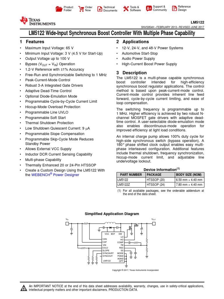 LM 5122 | PDF | Field Effect Transistor | Electrostatic Discharge
