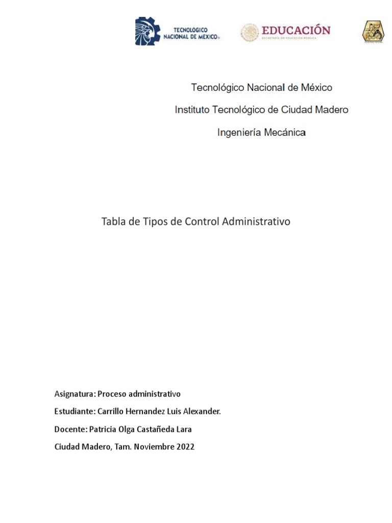 Tipos de Control | PDF
