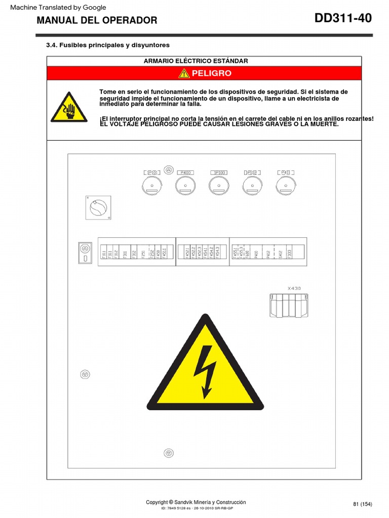 Manual de Jumbo DD311-40 (081-154) | PDF | Ingenieria Eléctrica ...