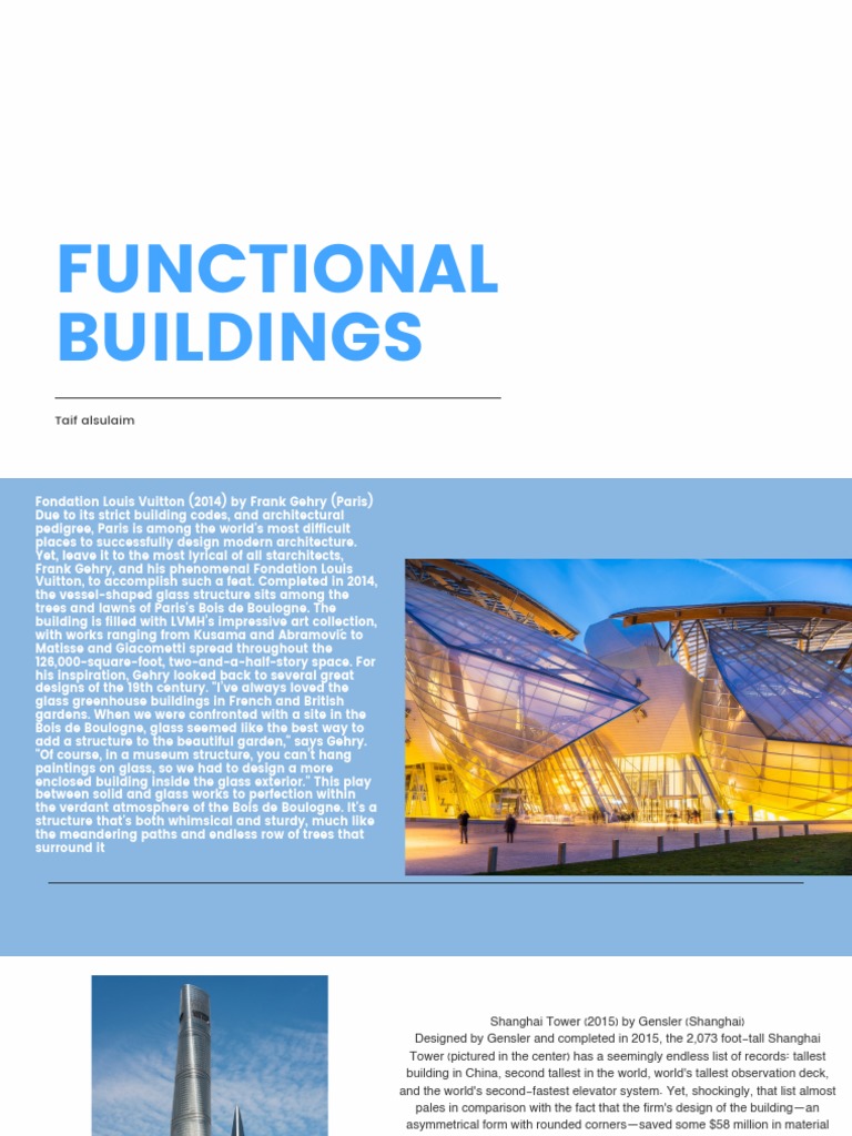 Functional Buildings | PDF