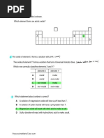 Periodic Table - Edexcel Igcse | PDF | Periodic Table | Silicon