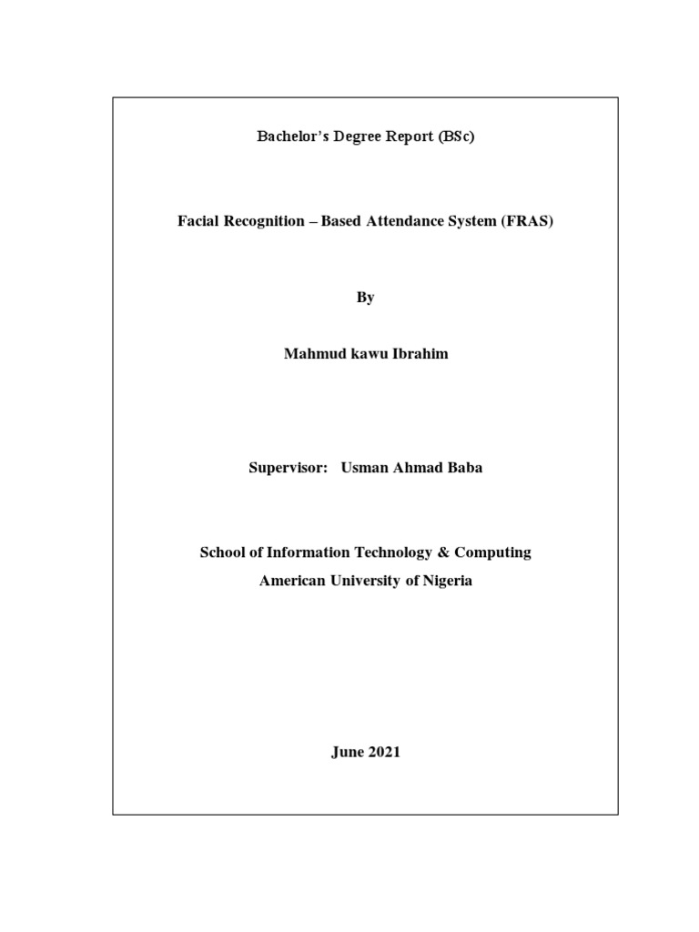 Mahmud Kawu Ibrahim (A00021088) SDP Final Final | PDF | Computing | Systems Engineering