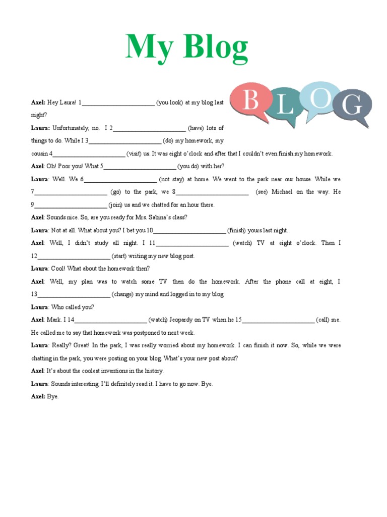 Past Simple vs. Past Continuous Dialogue | PDF