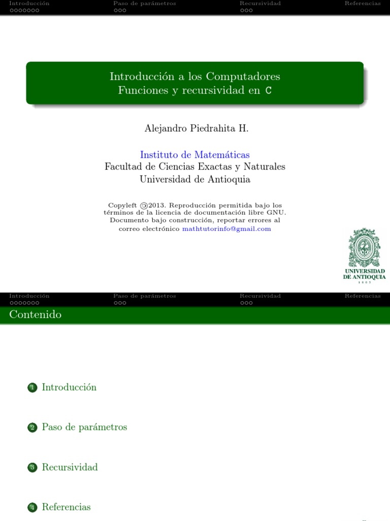 Clase 15 Sinp | PDF | Recursividad | Función (Matemáticas)