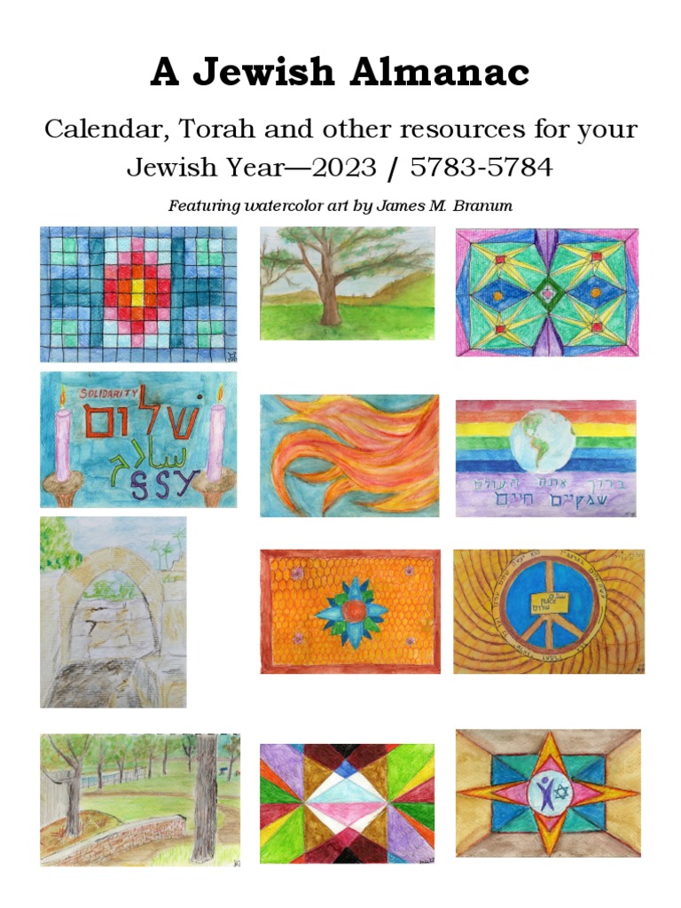 A Jewish Almanac: Calendar, Torah and Other Resources For Your Jewish Year - 2023 / 5783-5784 ...