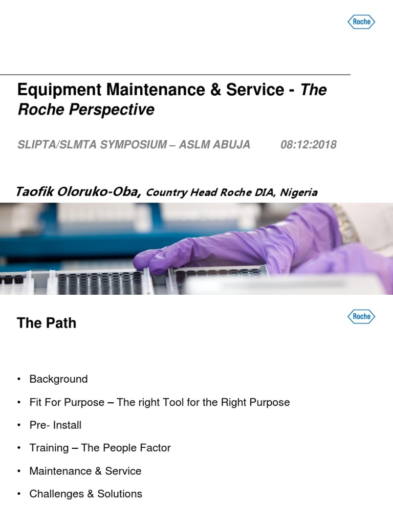 5.5 Expert Panel 3 - Equipment Maintenance Serviceyyyi - The Roche ...