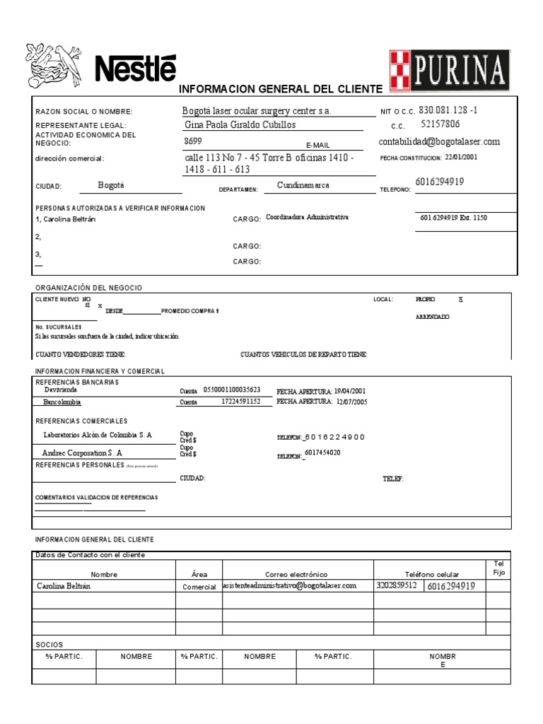 Informacion General Del Cliente Nestle - Purina | PDF | Hacerse un nido | Economias