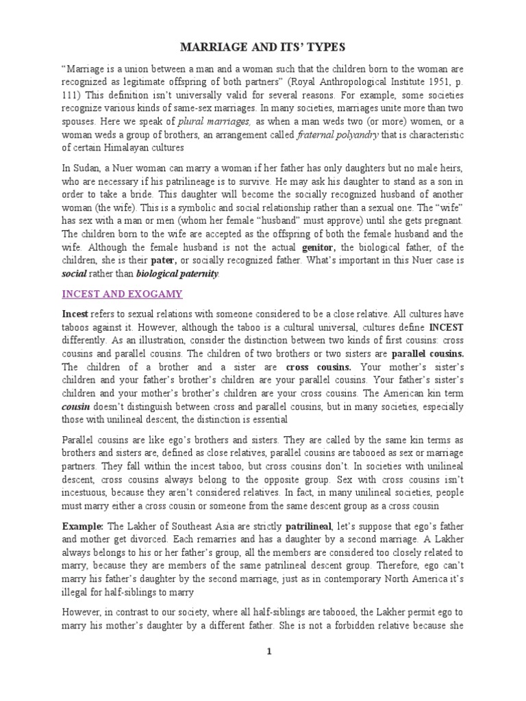 Marriage (Sociology) | PDF | Marriage | Husband