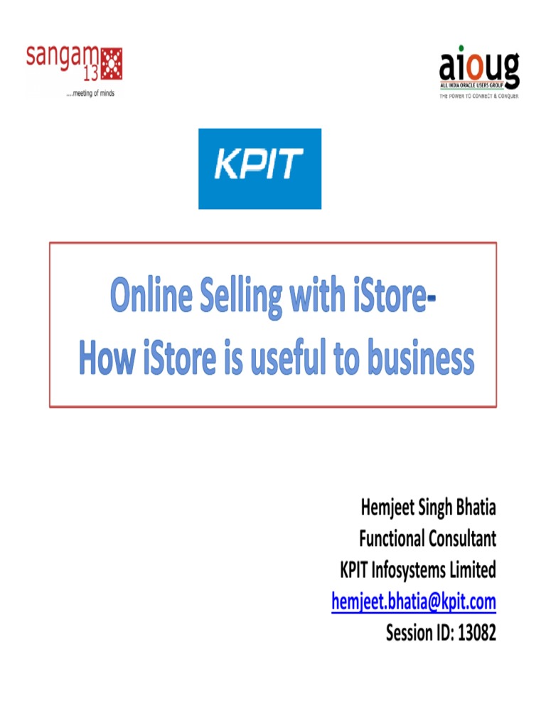 iStore Overview and Key Features Guide | PDF | Online Shopping | Oracle ...