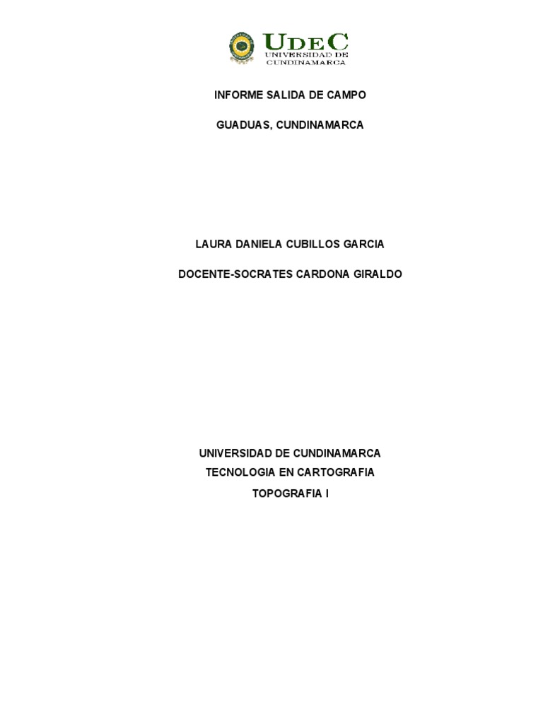 Laura Cubillos Topografia | PDF | Ciencias de la Tierra | Geografía Física