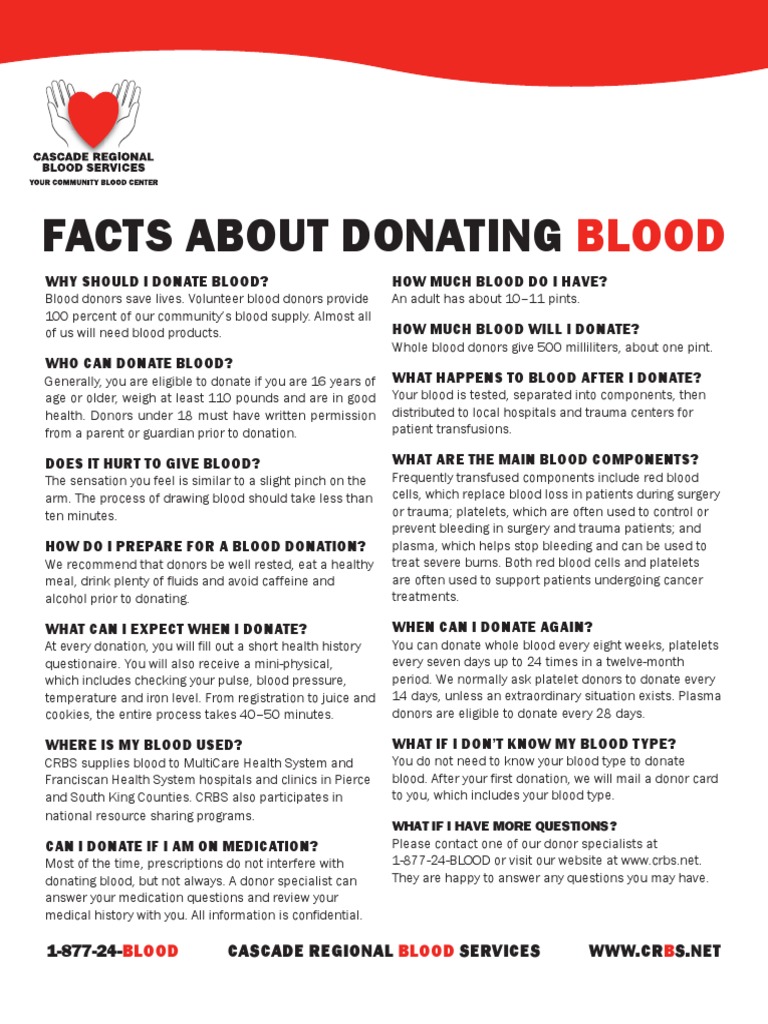 Blood Drive Host Info Packet | PDF | Blood Donation | Blood Transfusion
