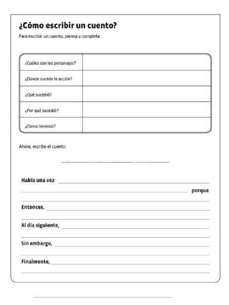 Como Escribir Un Cuento | PDF
