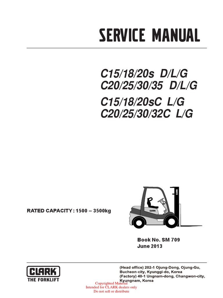 Service Manual: C15/18/20s D/L/G C20/25/30/35 D/L/G C15/18/20sC L/G C20 ...