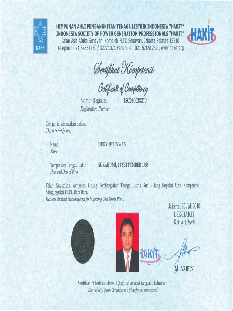SKA Inspector PLTU BATUBARA Dedy S | PDF