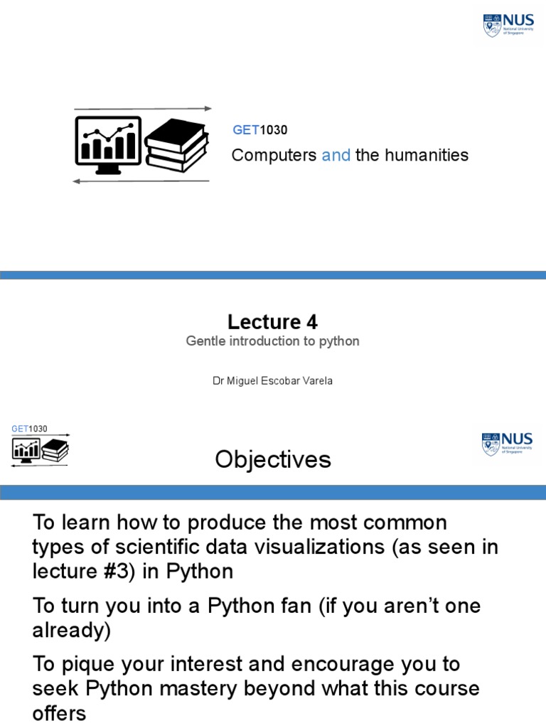 Lecture 4 Pdf Python Programming Language Computer Science