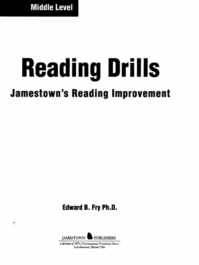 Reading Drills - Middle Level | PDF