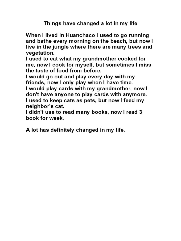 Life Changes: From Beach to Jungle | PDF | Cooking, Food & Wine