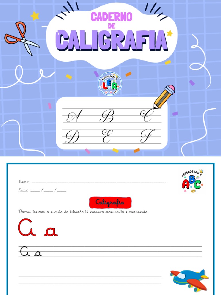 APOSTILA+DE+CALIGRAFIA ensino Fundamental | PDF | Caixa alta e caixa ...