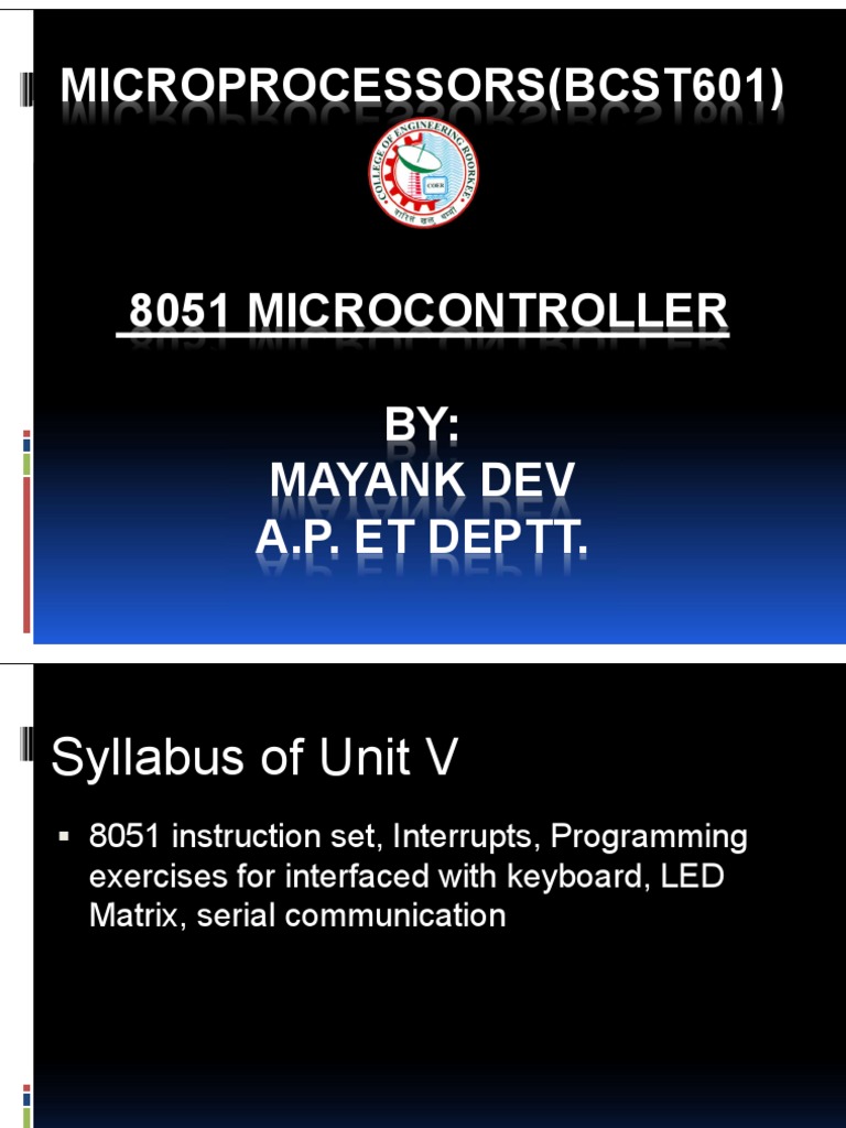 Microprocessors (Bcst601) | PDF | Computer Hardware | Office Equipment