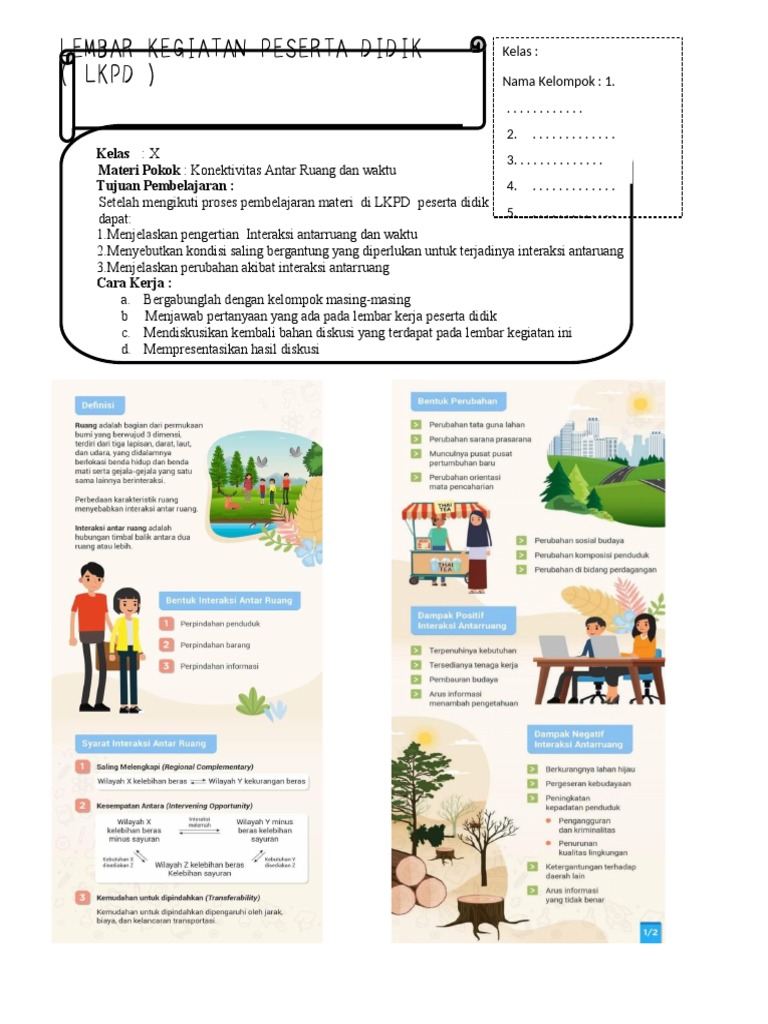 LKPD Interaksi Antar Ruang Edit 1 | PDF