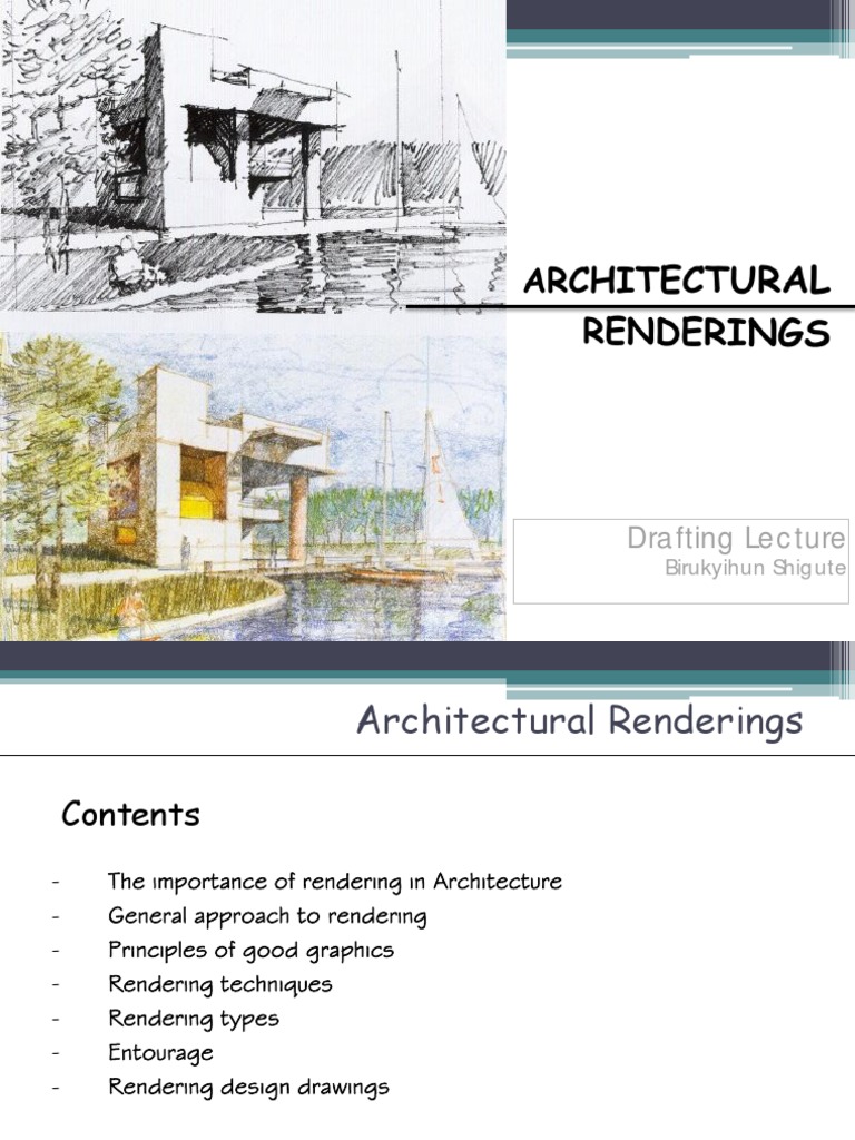 Architectural Rendering | Download Free PDF | Pencil | Rendering (Computer Graphics)