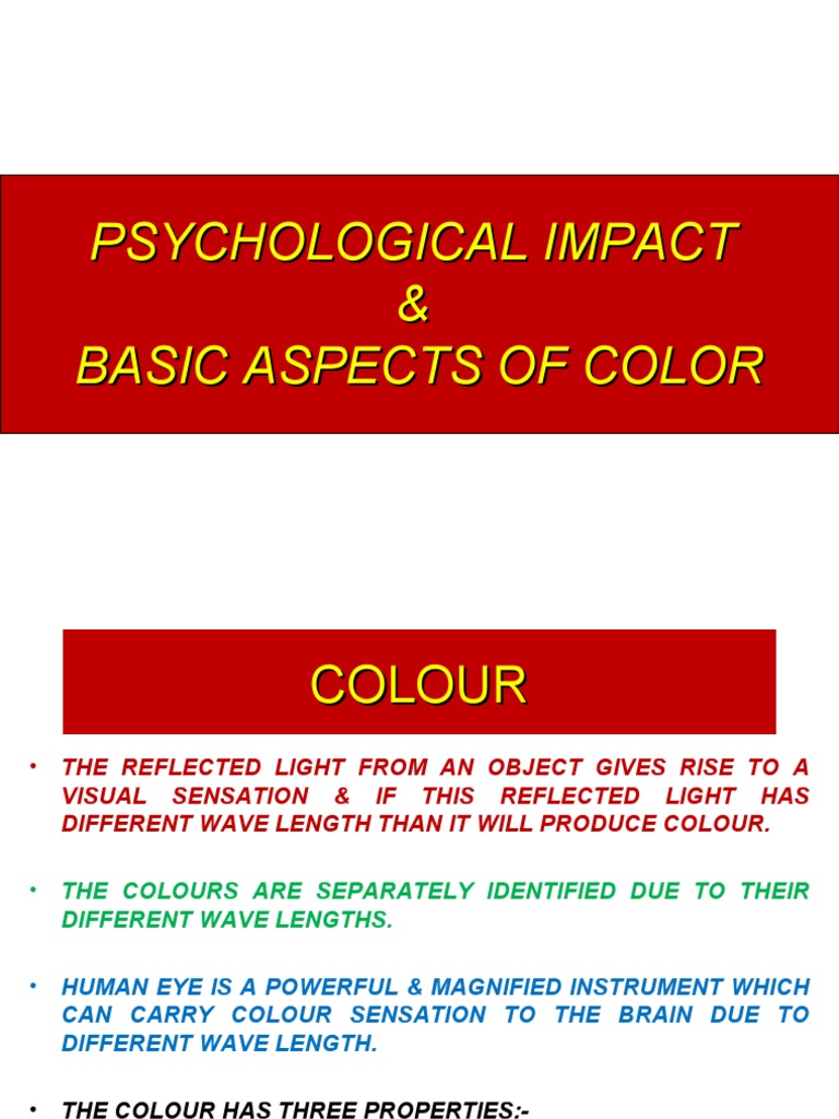 Psychological Aspect of COLOUR | Download Free PDF | Color | Grey