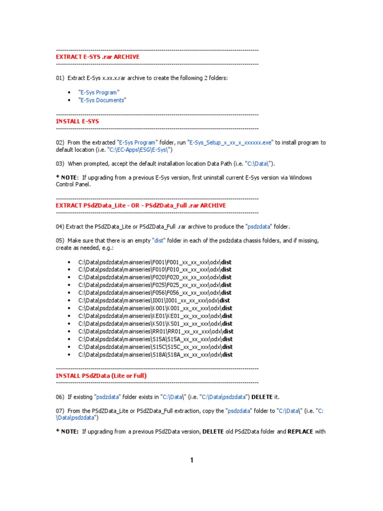 E-Sys - Installation Instructions - v.16 | PDF | Ip Address | Computer ...