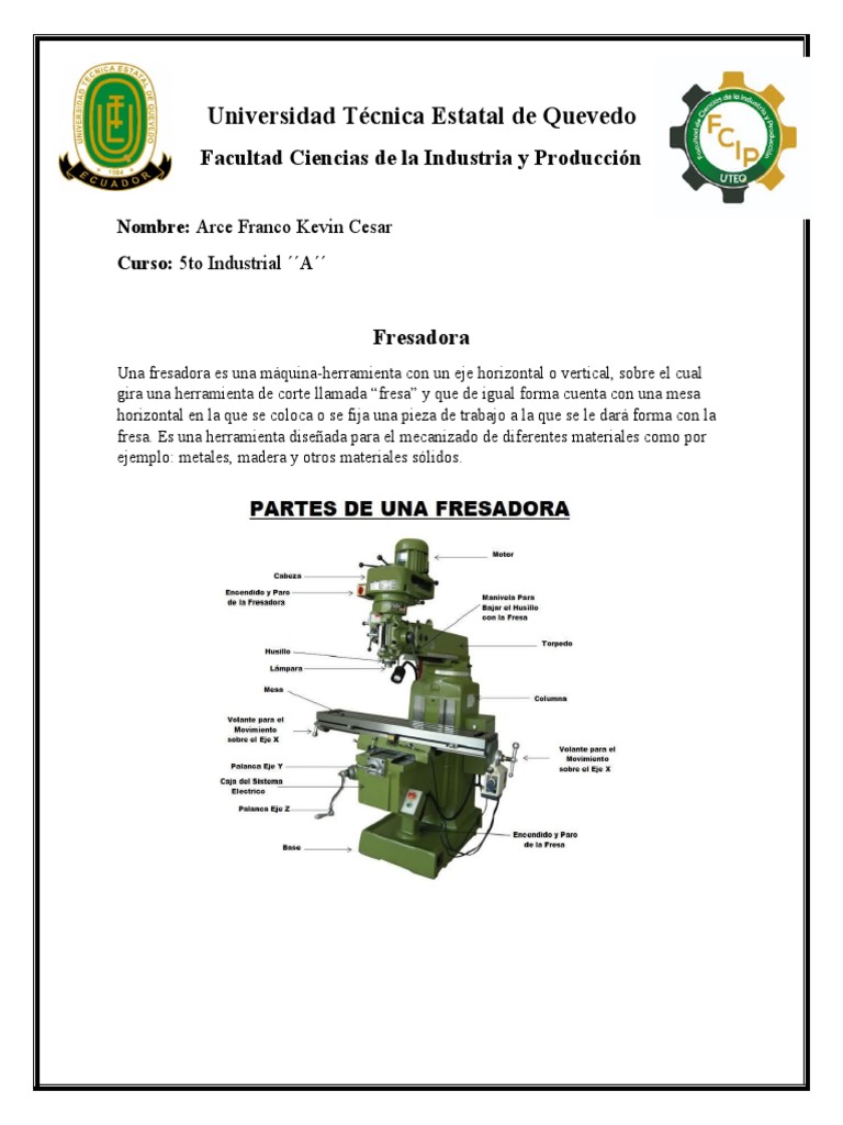 Operaciones de Fresado | PDF