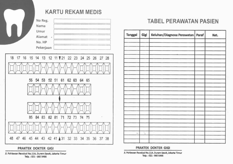 Rekam Medis Dental HP | PDF