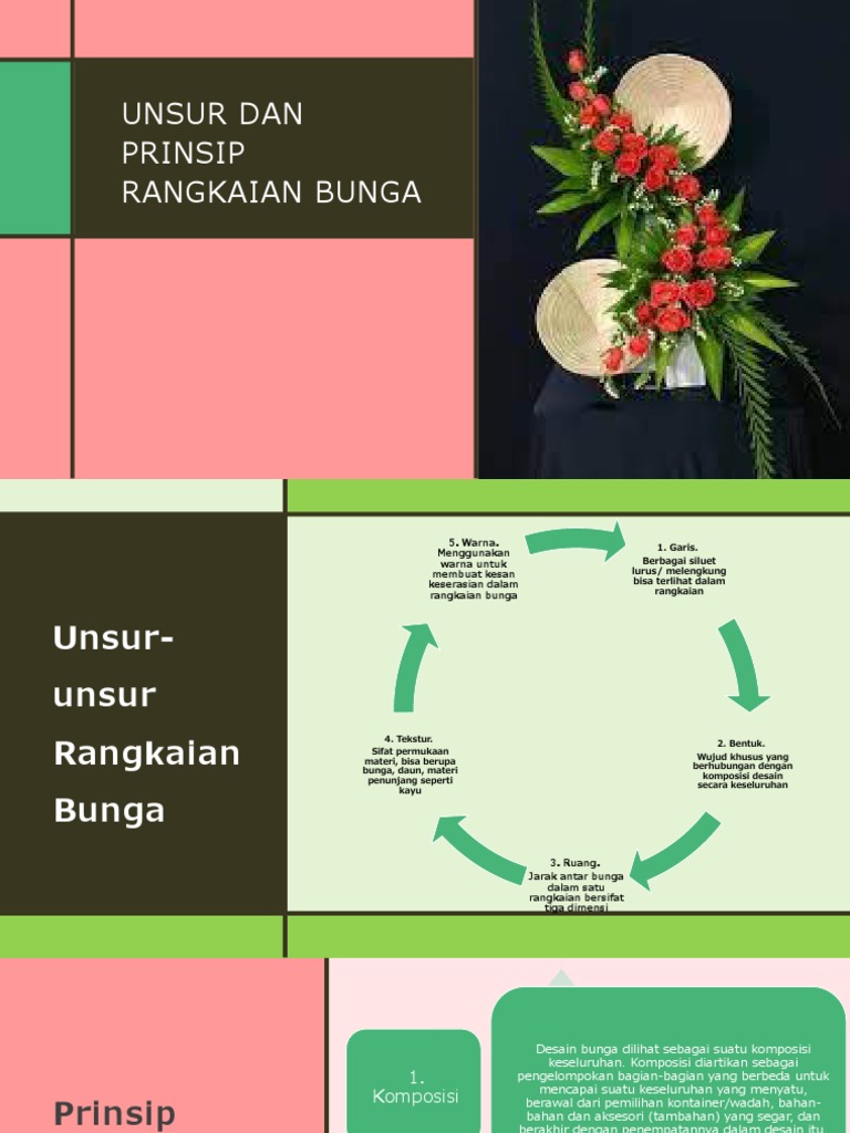 Prinsip & Unsur Rangkaian Bunga | PDF