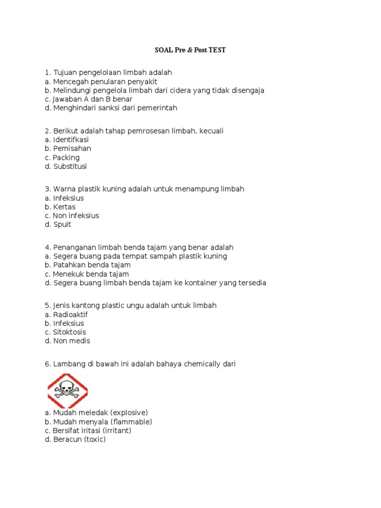 Soal Pre Test | PDF