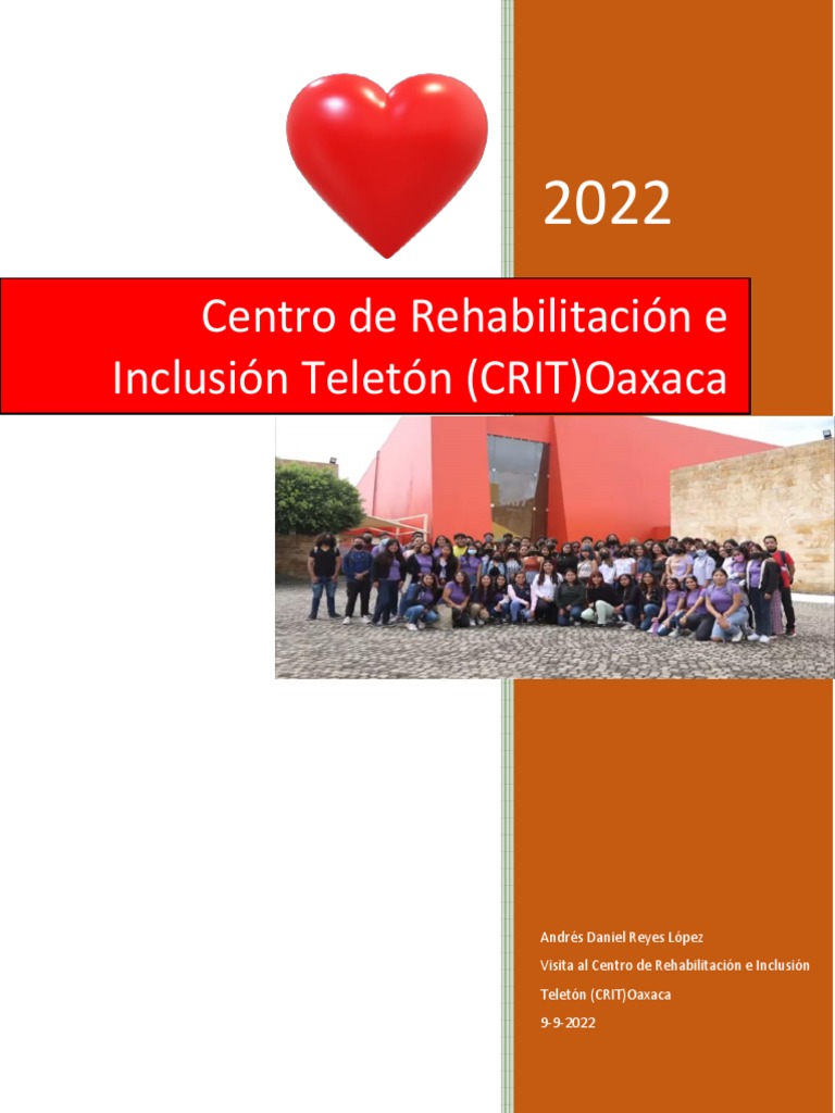 Visita al CRIT Teletón Oaxaca 2022 | PDF