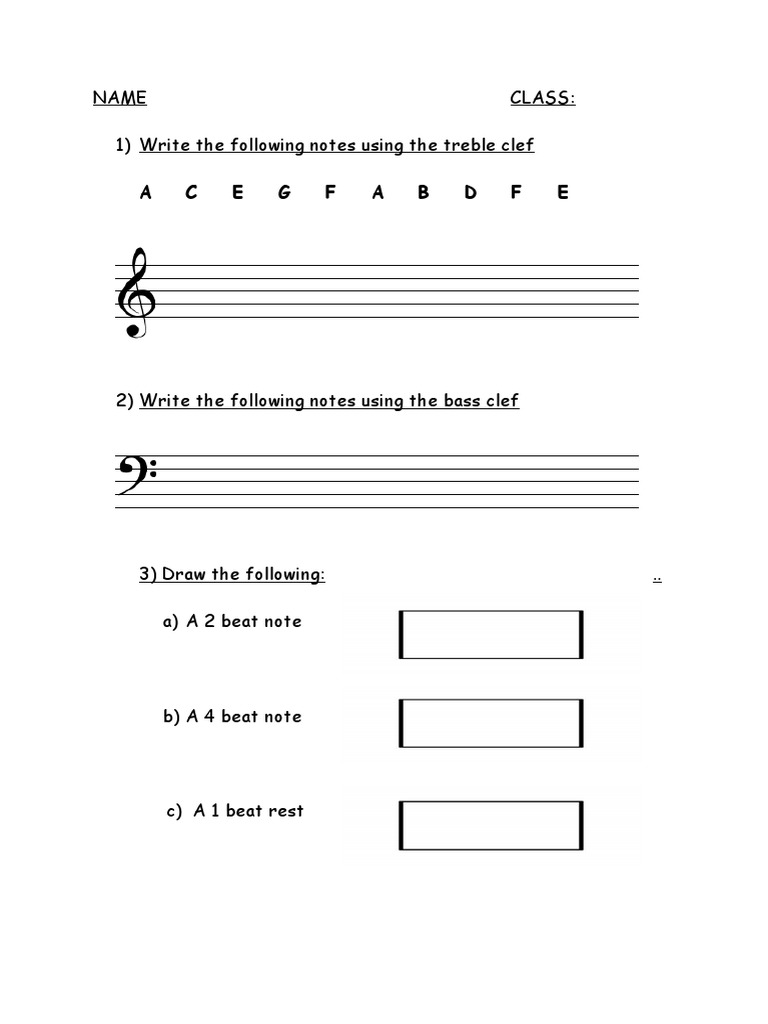 Music Theory Assessment 2 | PDF