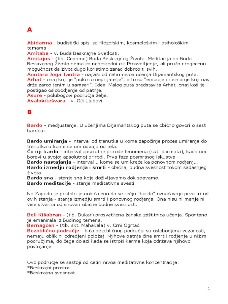 Recnik Budizma | PDF