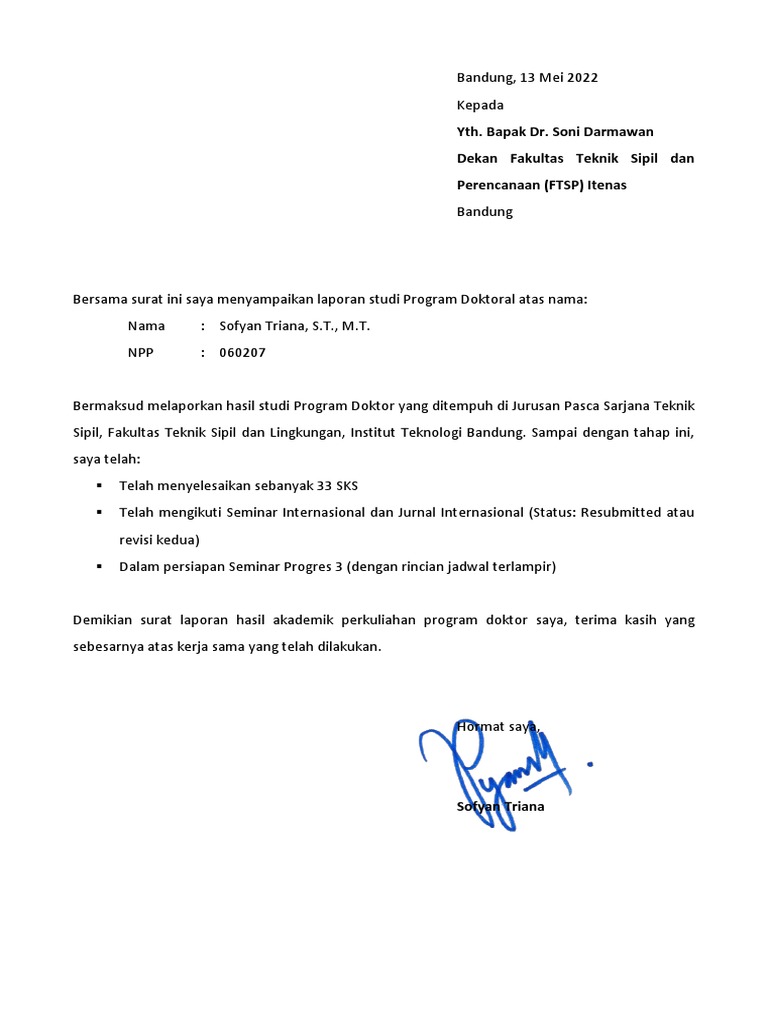 Laporan Kemajuan (Utk FTSP 2022) Sofyan | PDF