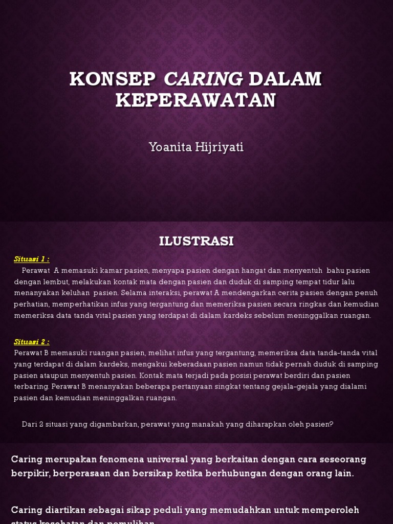 Konsep Caring - Yoa | PDF