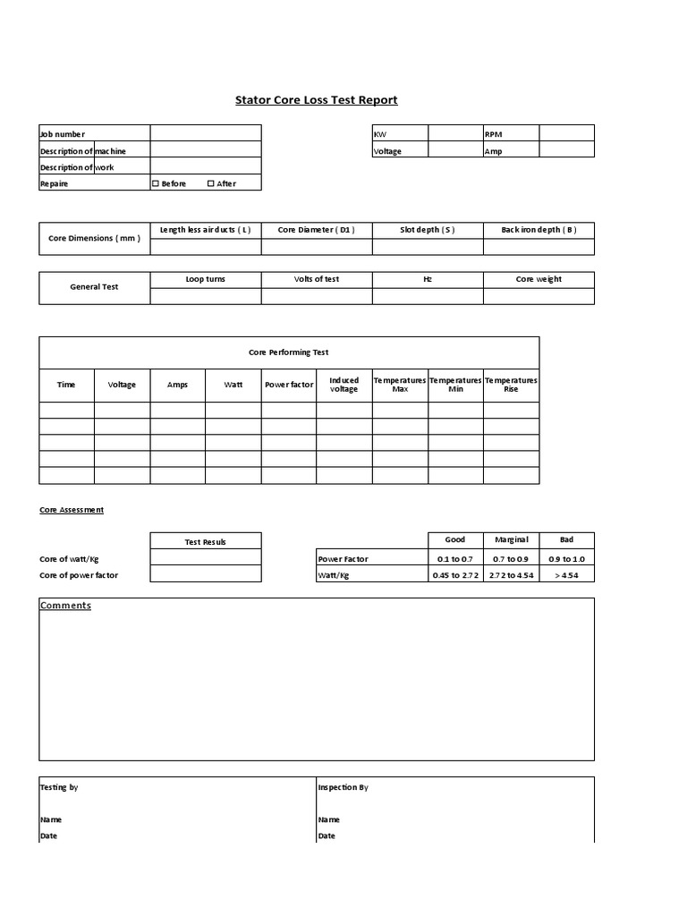 Core Loss Test | PDF